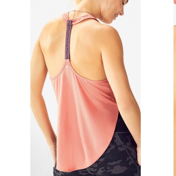 Fabletics | Tops | Cashel Logo Back Tank Mesh Flowy | Poshmark